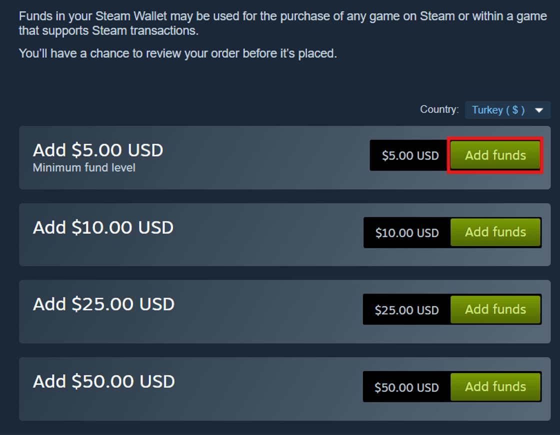 How to Add Funds to Steam Wallet | Profilerr