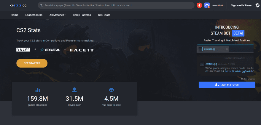 5 Best CS2 Stats Trackers | Profilerr