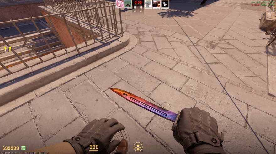 Bayonet Fire and Ice [Marble Fade Patterns] | Profilerr