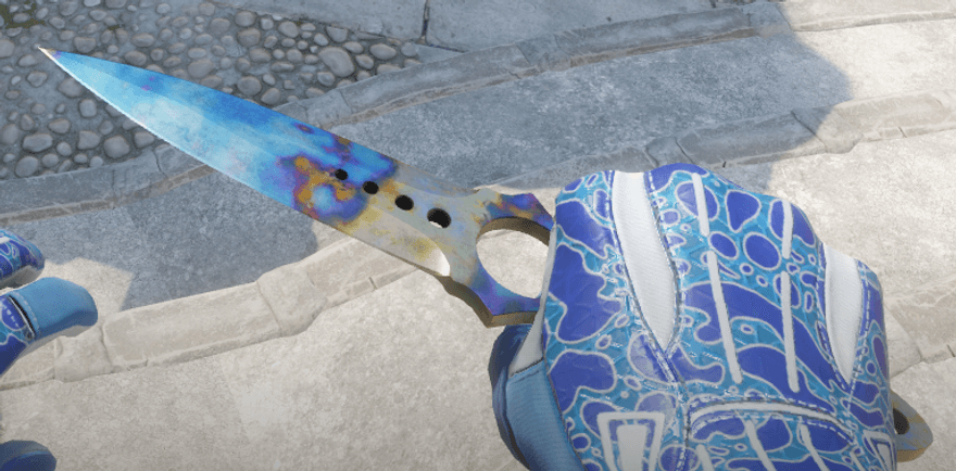 Skeleton Case Hardened Patterns (Blue Gem) | Profilerr
