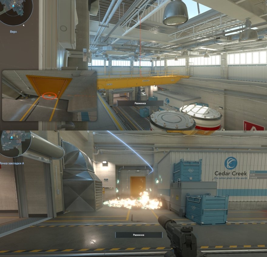 Раскидка гранат на карте Nuke в CS2: гайд от Profilerr