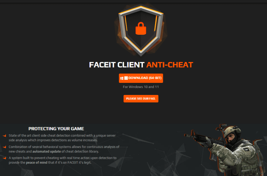 Jak naprawić błąd: Klient FACEIT Anti-Cheat nie uruchamia się