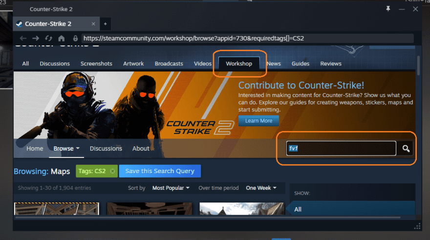 How To Set 1v1 In Cs2 Maps Private Server Commands Profilerr 7736