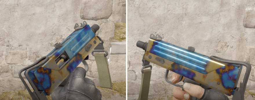 Mac-10 Case Hardened Blue Gem Patterns | Profilerr