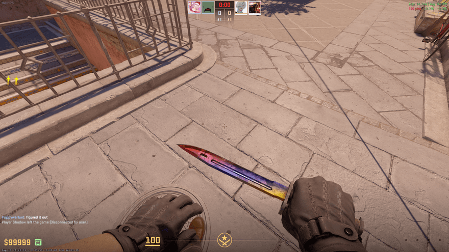 Bayonet Fire and Ice [Marble Fade Patterns] | Profilerr