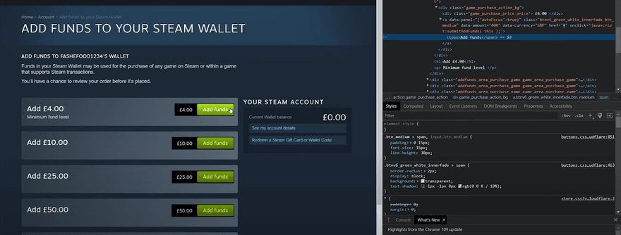 How to Add Funds to Steam Wallet | Profilerr