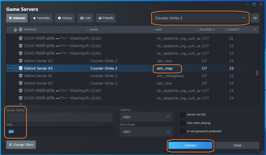 How To Set 1v1 In Cs2 Maps Private Server Commands Profilerr 8022