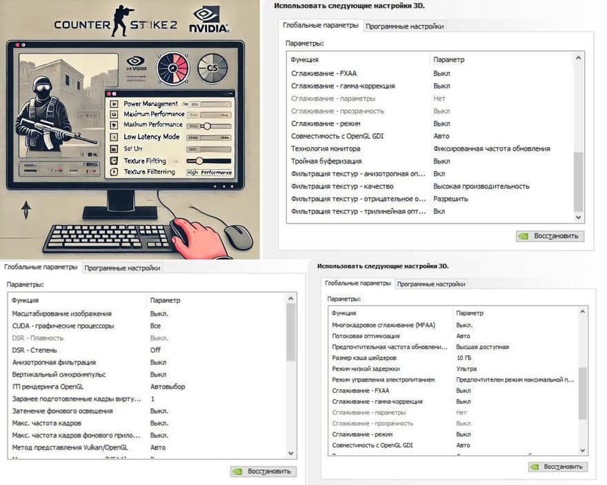 Как настроить видеокарту Nvidia для CS2 – советы про-геймеров | Profilerr